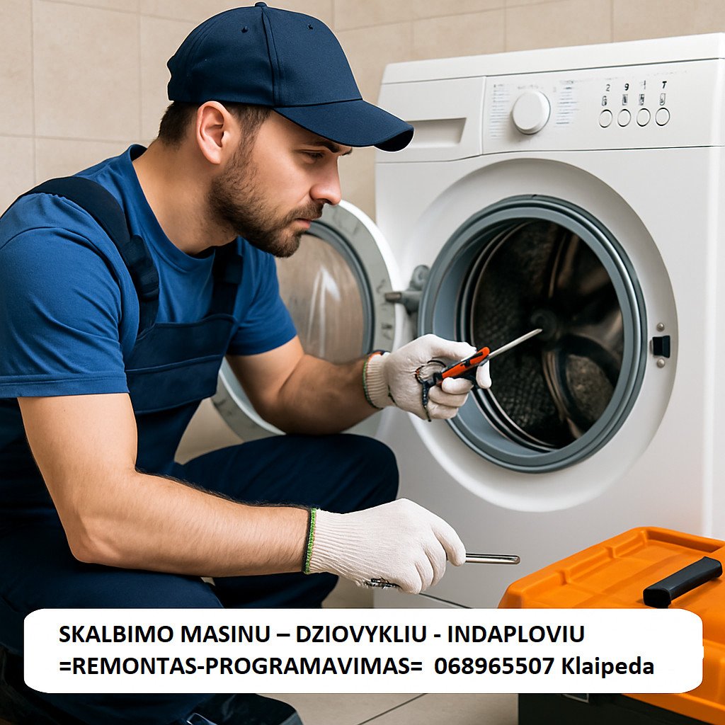 SKALBIMO MASINU – DZIOVYKLIU - INDAPLOVIU =REMONTAS-PROGRAMAVIMAS ...